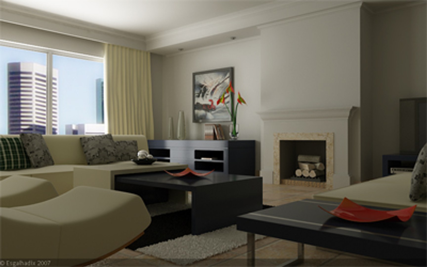 3ds Max Scene Livingroom