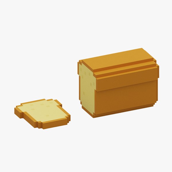 3D model Voxel Toast Bread - TurboSquid 2043880