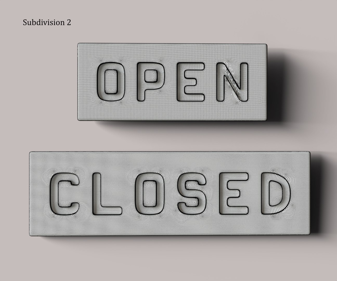 Signboard Open And Closed 3D Model - TurboSquid 1954373