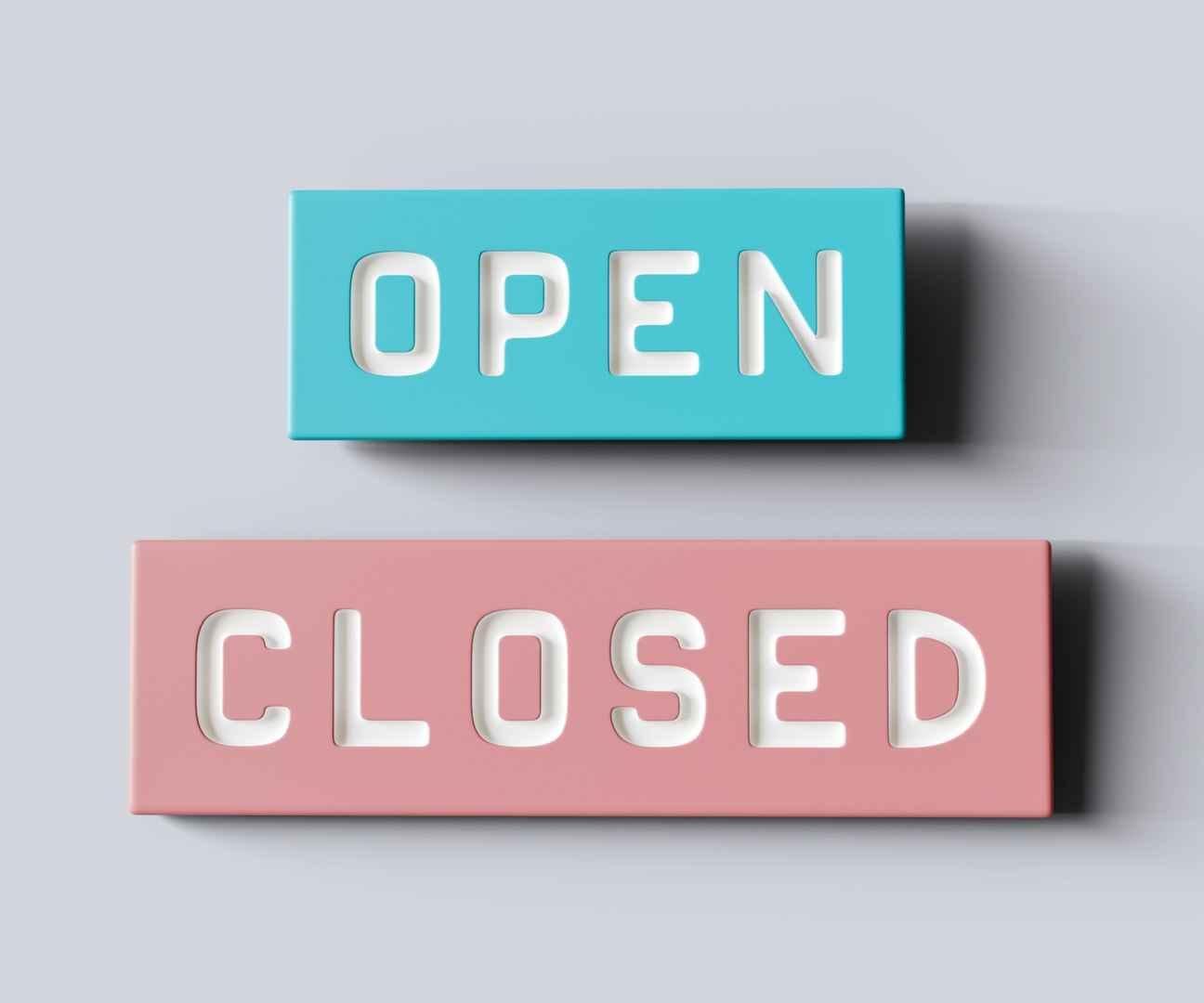 Signboard Open And Closed 3D Model - TurboSquid 1954373