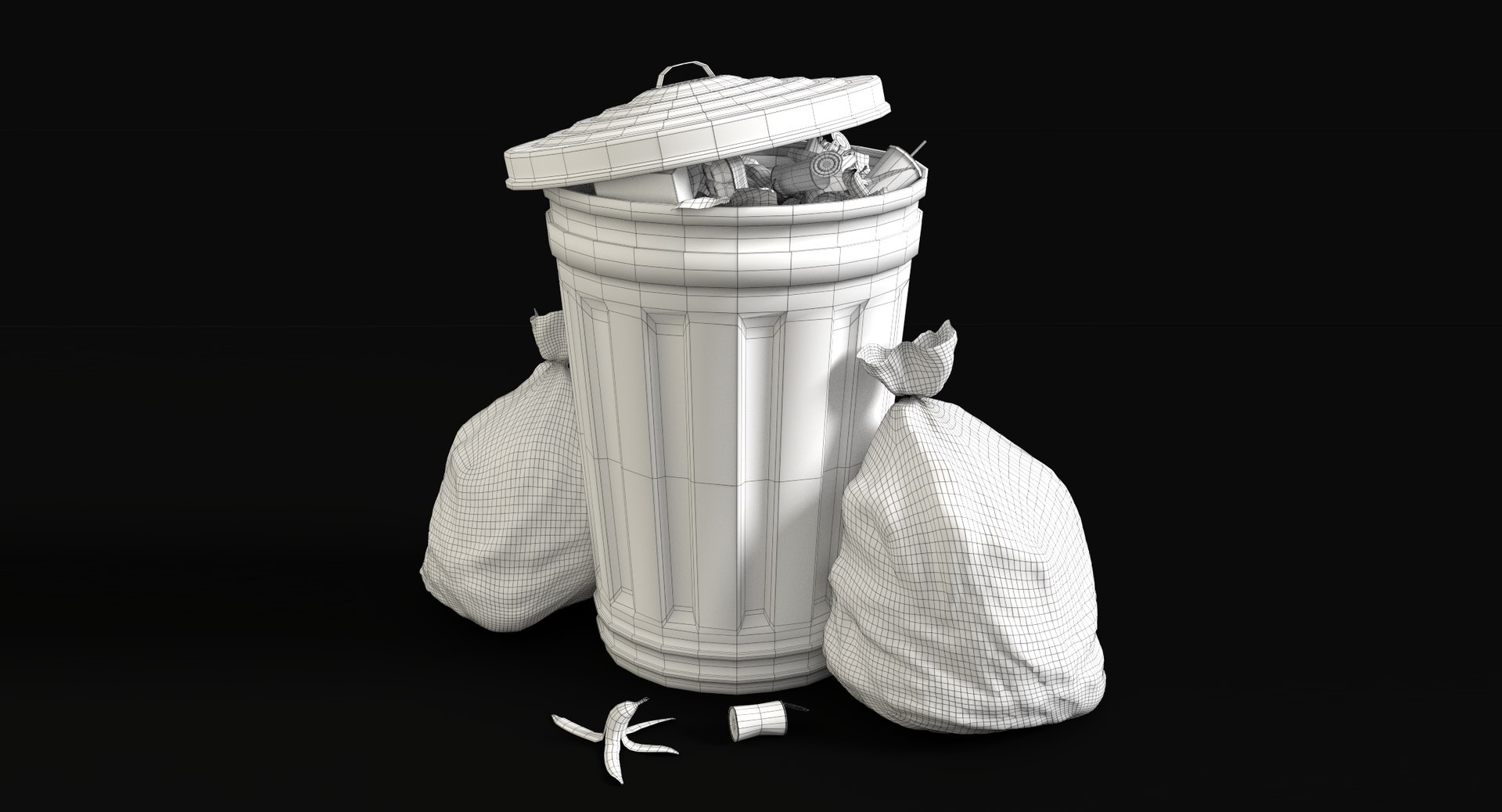 3d garbage bags