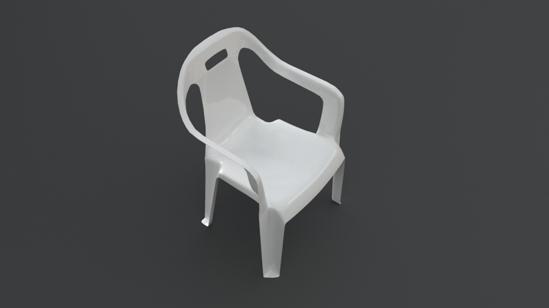 3D Model Plastic Chair - TurboSquid 1535772