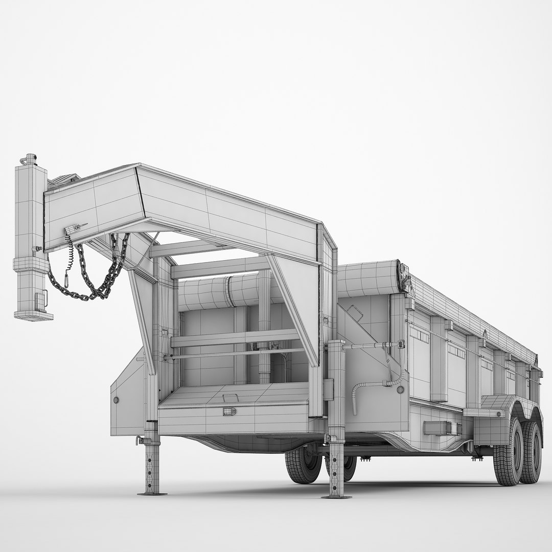 Dump Trailer 01 3D - TurboSquid 1929900