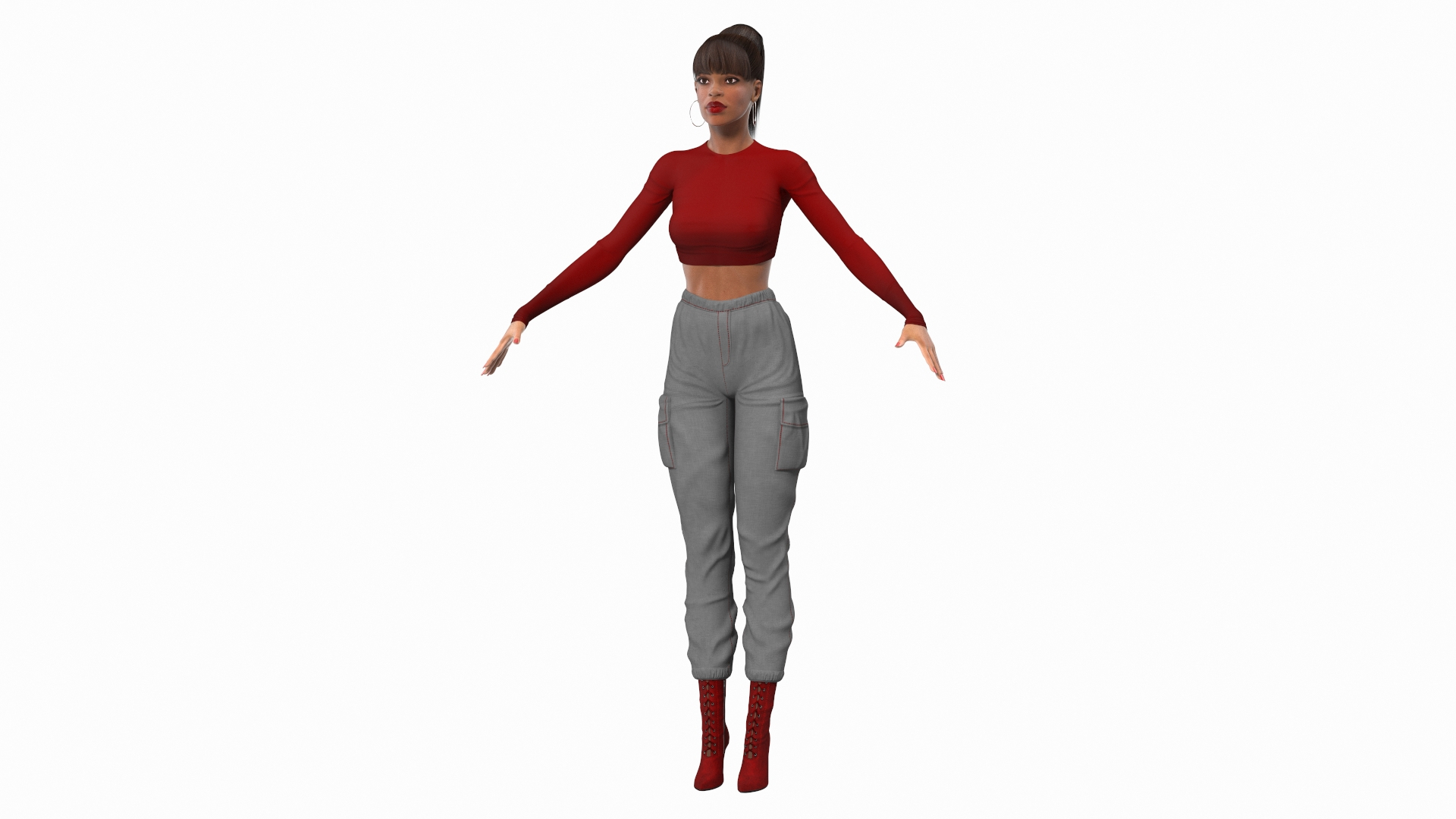 3D Model Light Skin City Style Woman Rigged For Modo - TurboSquid 1978976