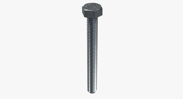 Hex bolt m5x45 3D model - TurboSquid 1383817