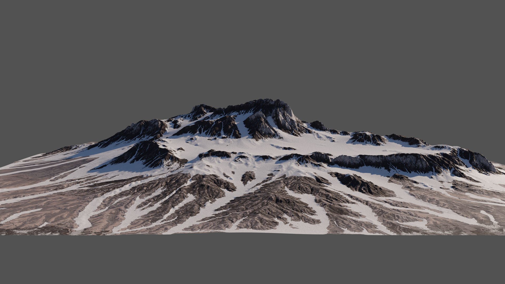 8K Detailed Mountain Landscape 3D Model - TurboSquid 1809235