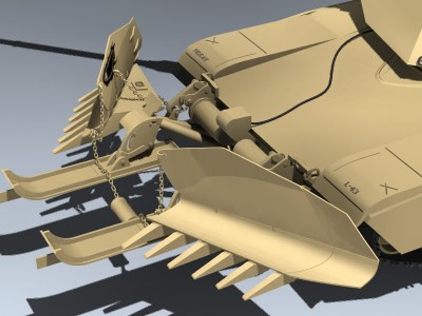 Max M1a1 Abrams Plow Tank