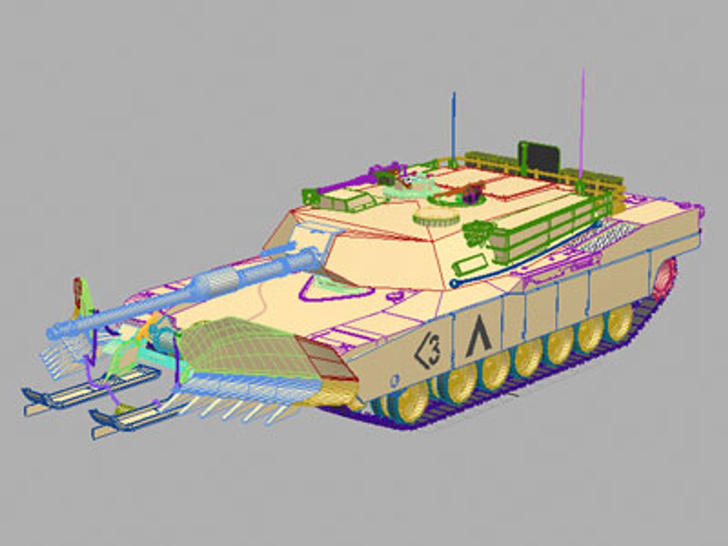 Max M1a1 Abrams Plow Tank