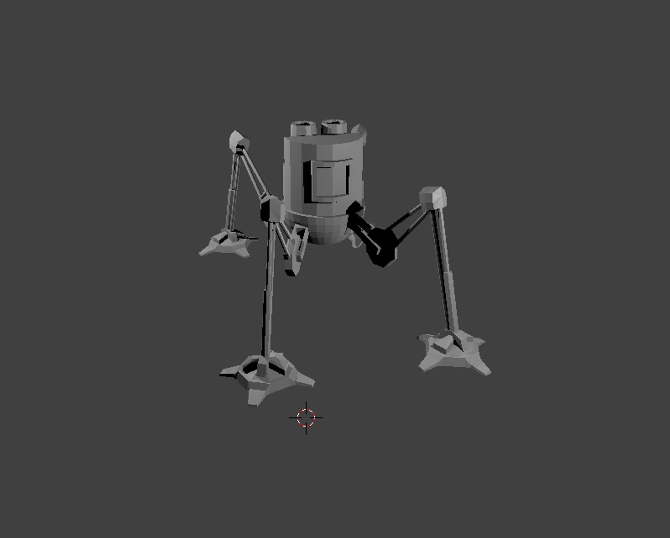 Simple Robot Legs 3ds