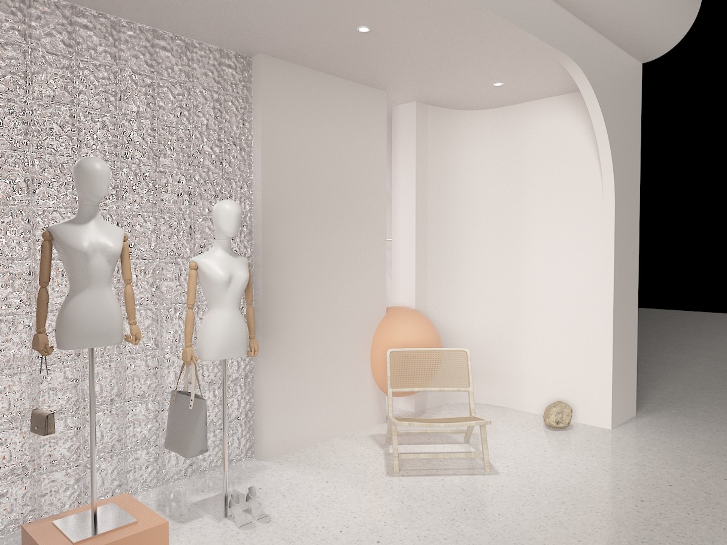 3D Lady Clothing Shop Model - TurboSquid 2049491