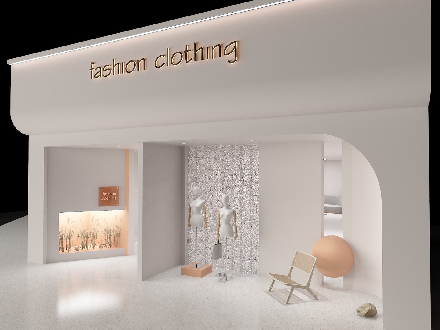 3D Lady Clothing Shop Model - TurboSquid 2049491