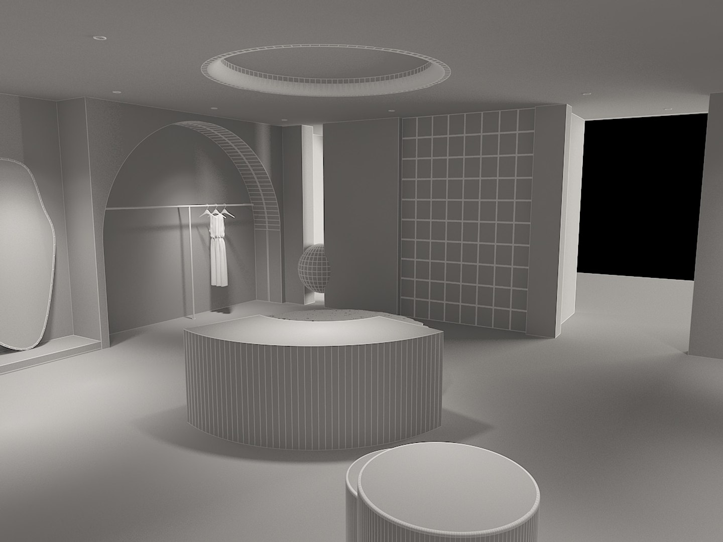 3D Lady Clothing Shop Model - TurboSquid 2049491