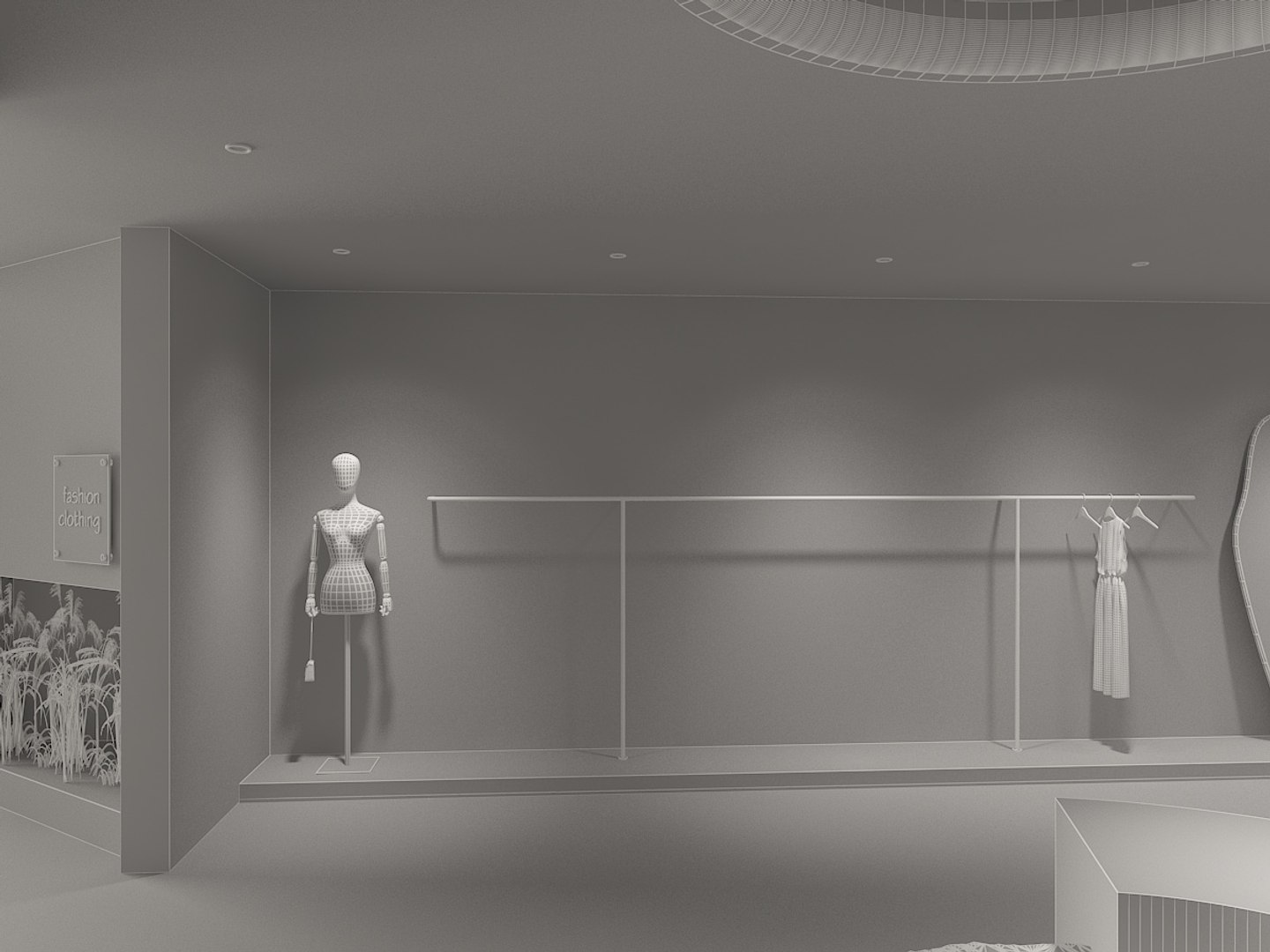 3D Lady Clothing Shop Model - TurboSquid 2049491