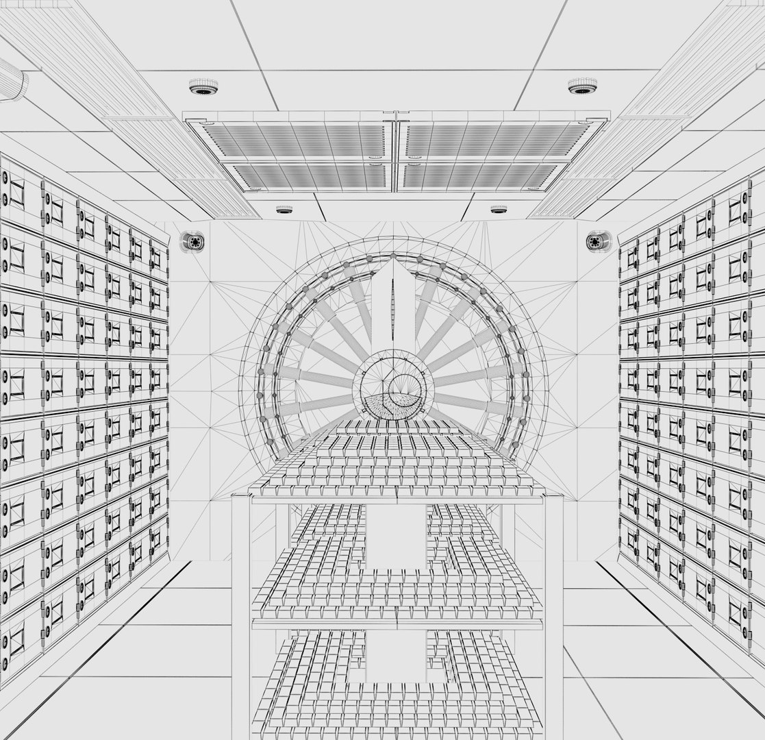 Bank safe gold bars 3D model - TurboSquid 1543983