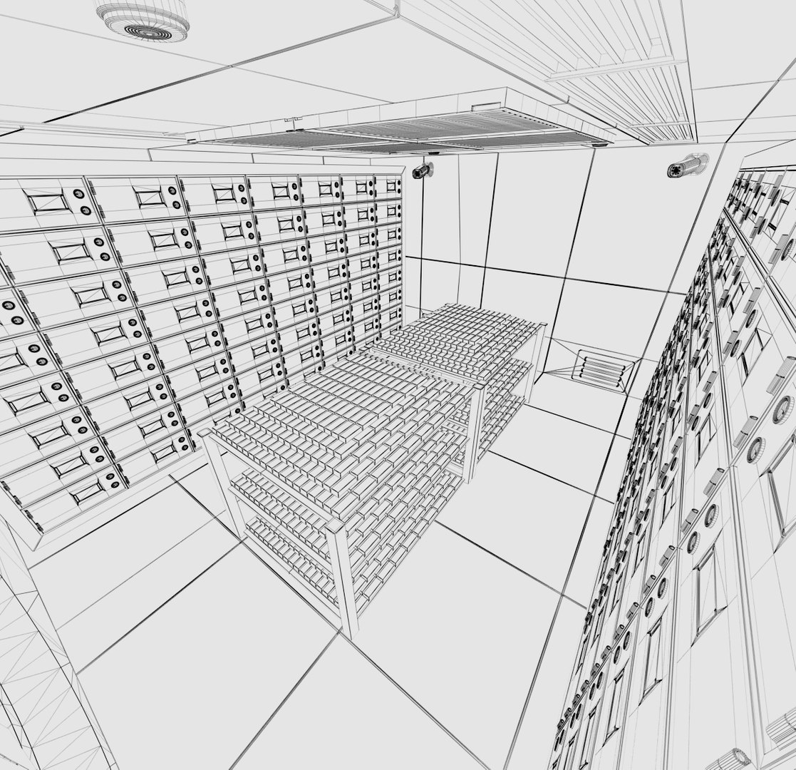 Bank safe gold bars 3D model - TurboSquid 1543983