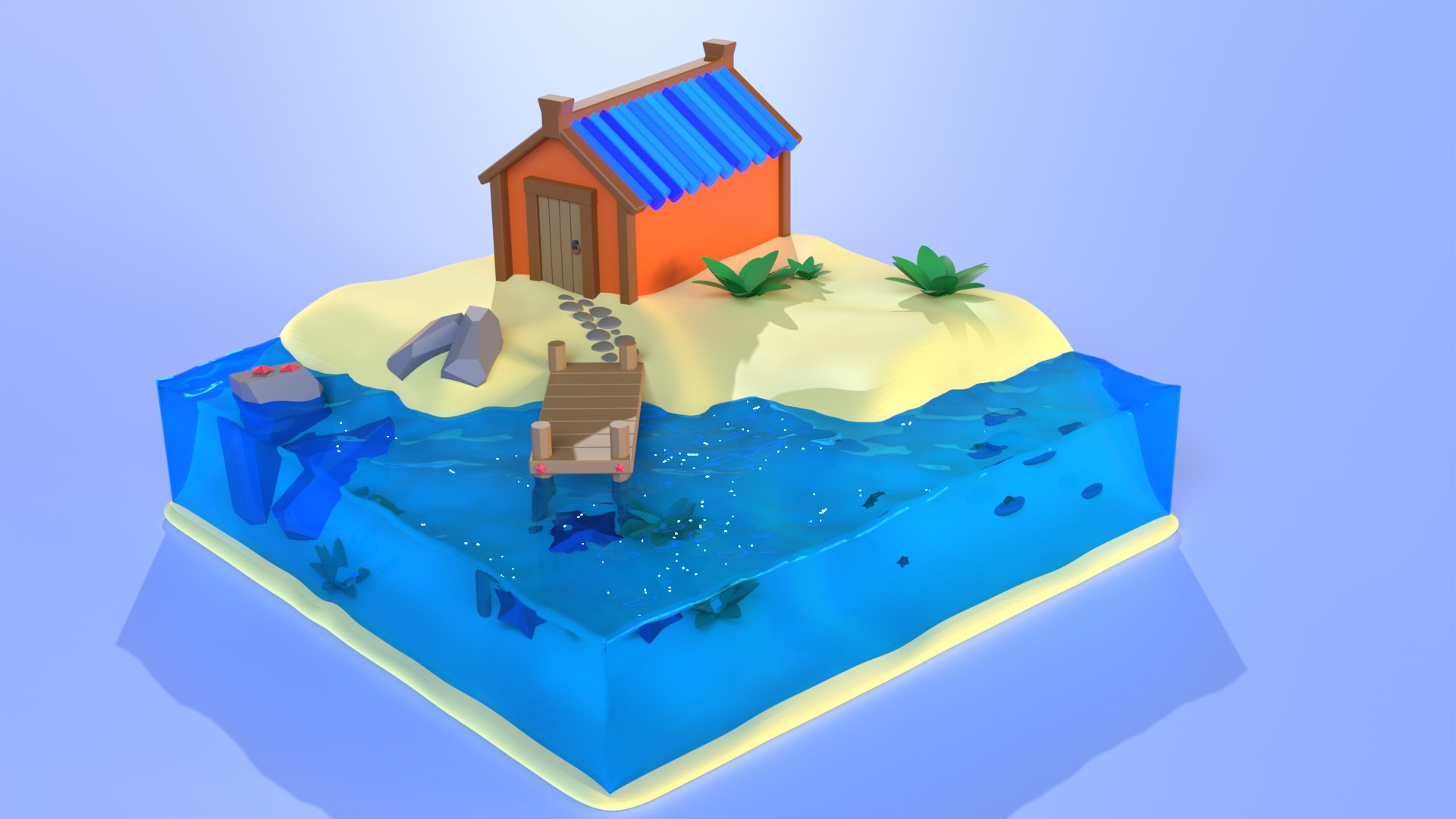 Beach House 3D Model - TurboSquid 2052864