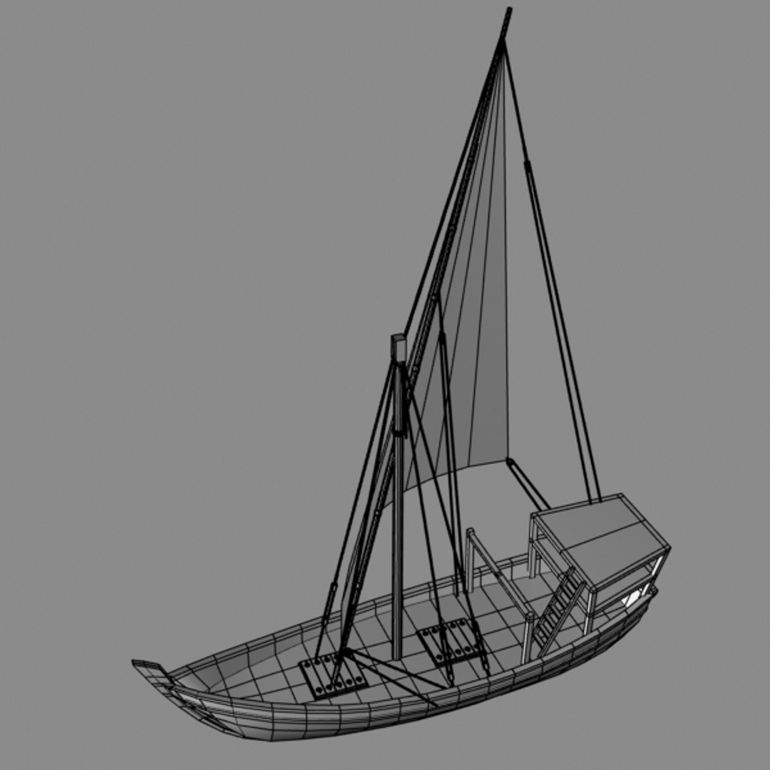 Dhow Vessel 3d Model