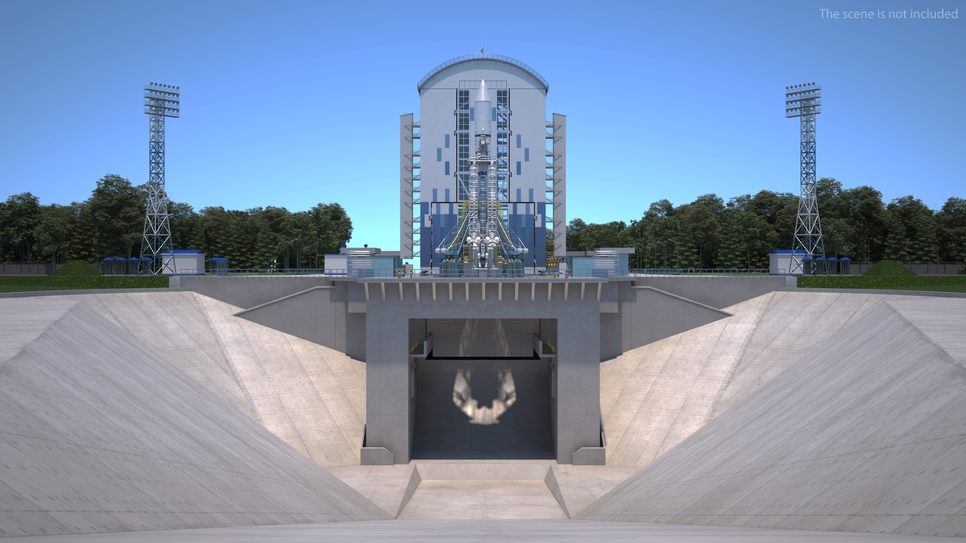 Vostochny Cosmodrome Russian Spaceport Rigged 3D - TurboSquid 1808642