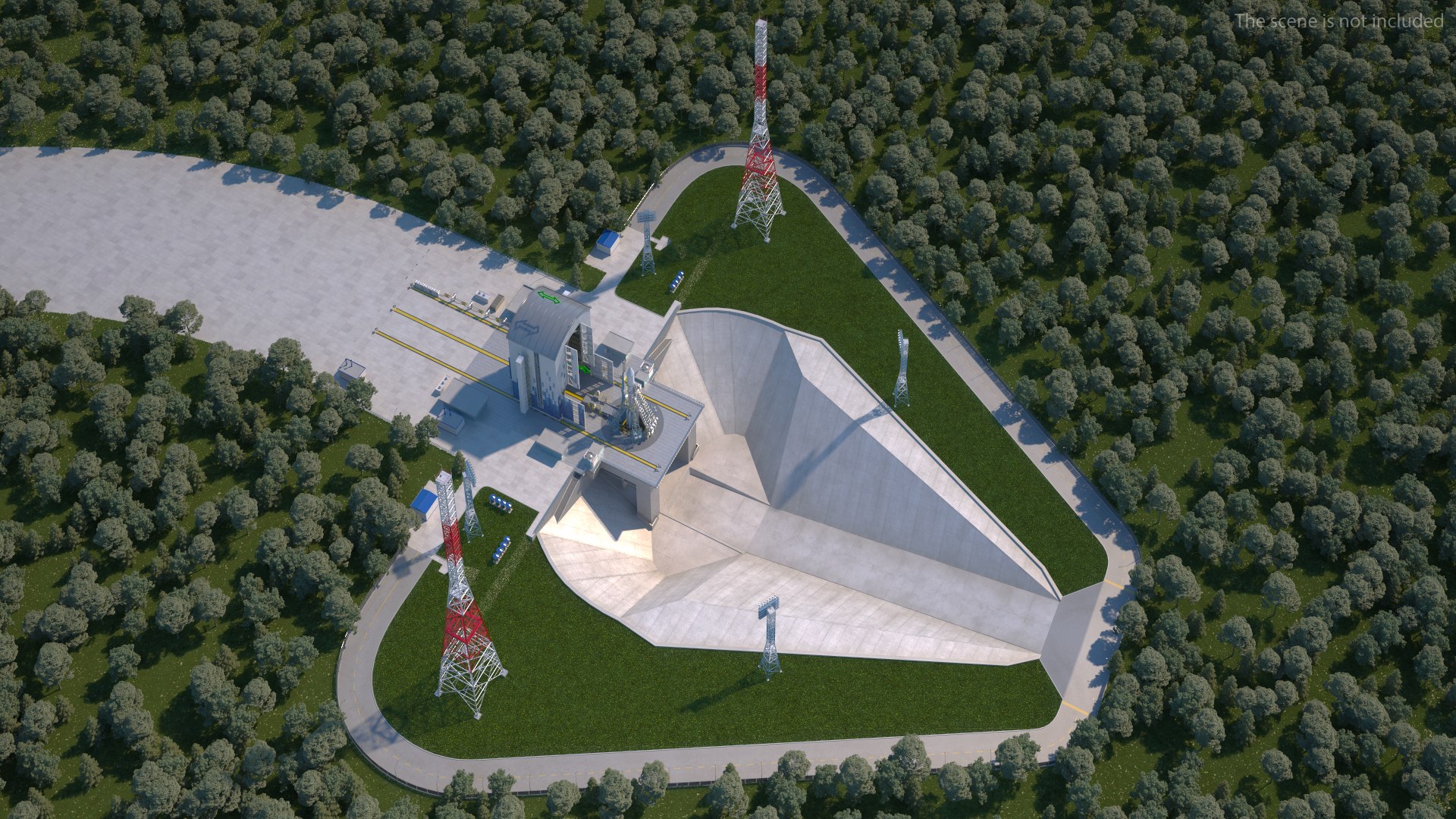Vostochny Cosmodrome Russian Spaceport Rigged 3D - TurboSquid 1808642