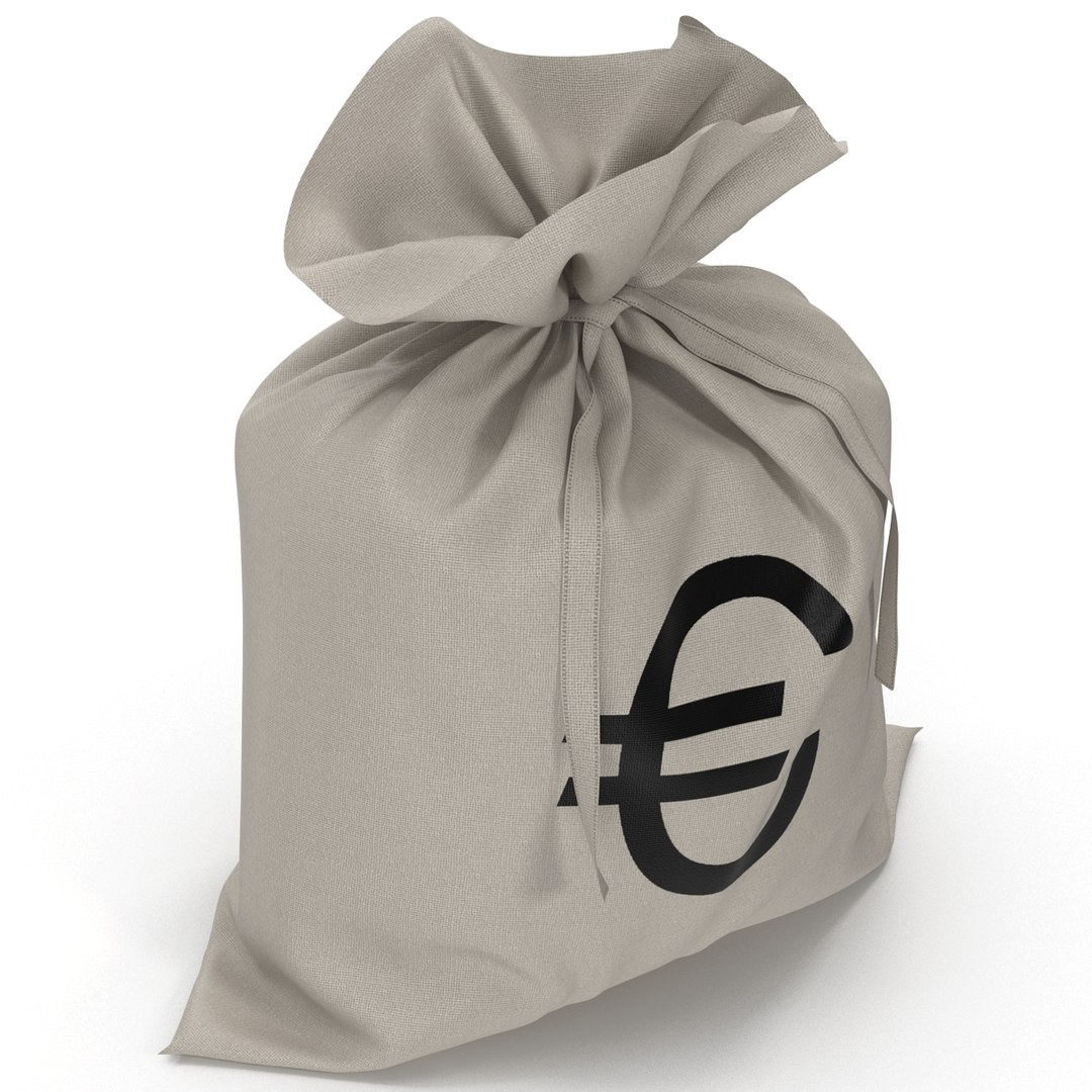 Money Bag Euro Modeled 3d 3ds
