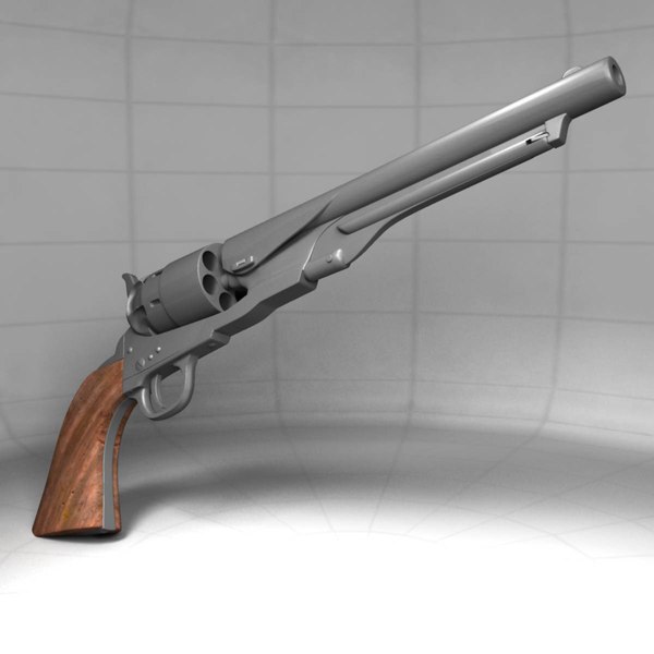 1860 revolver 3d model