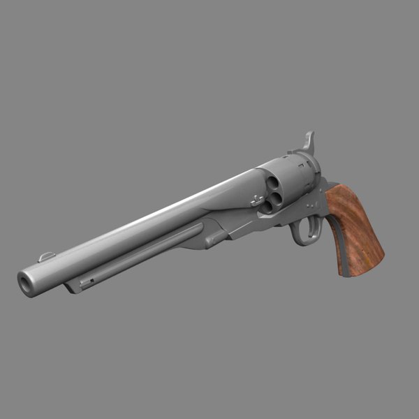1860 revolver 3d model