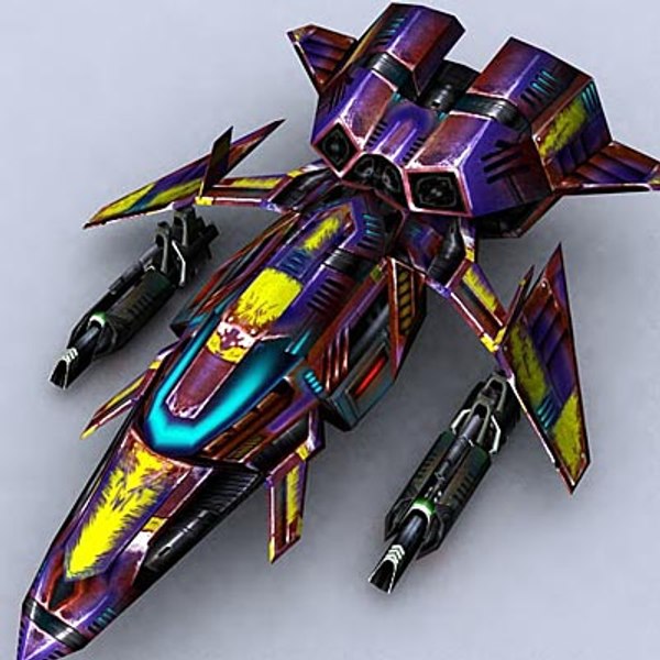 3ds sci-fi space fighter
