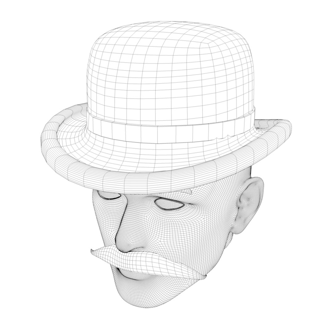 3D model mustache head - TurboSquid 1363175