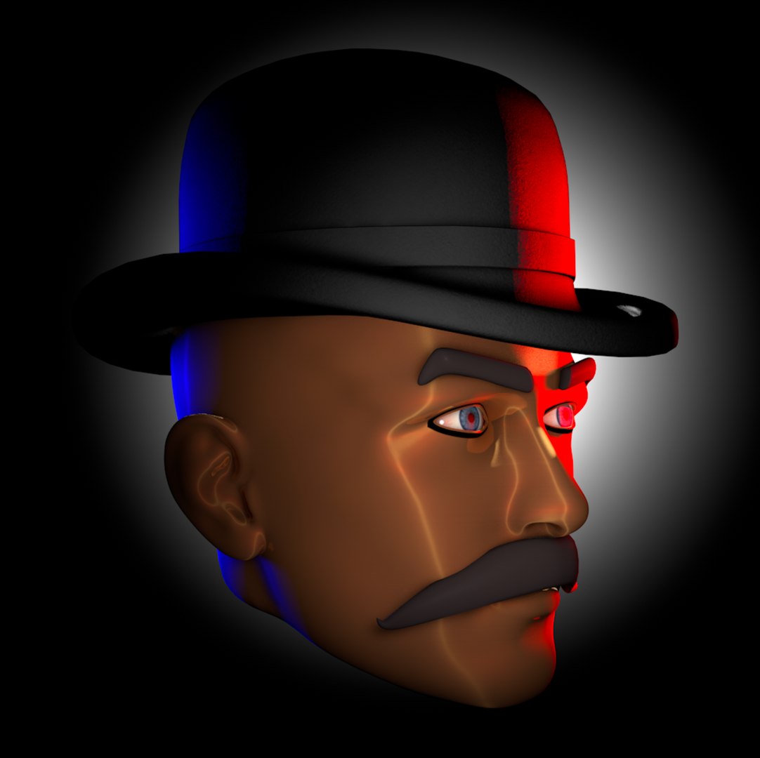 3D model mustache head - TurboSquid 1363175