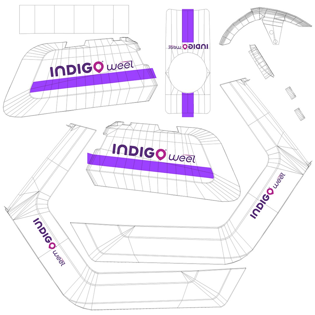 3D Model Indigo Weel Moped - TurboSquid 1811139