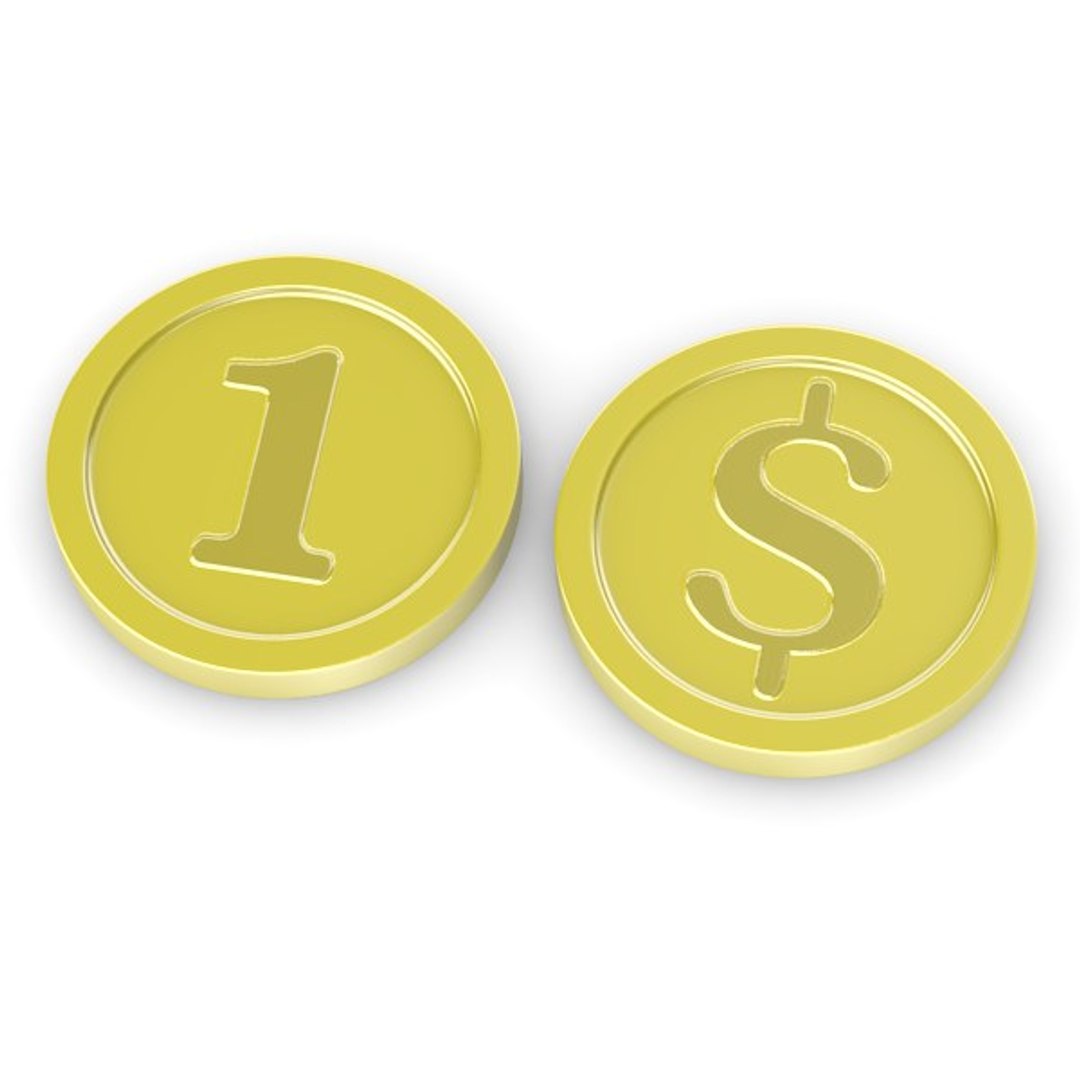 3ds max cartoon coin