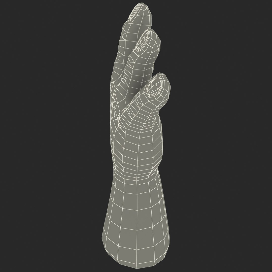 cartoon hand 3d model