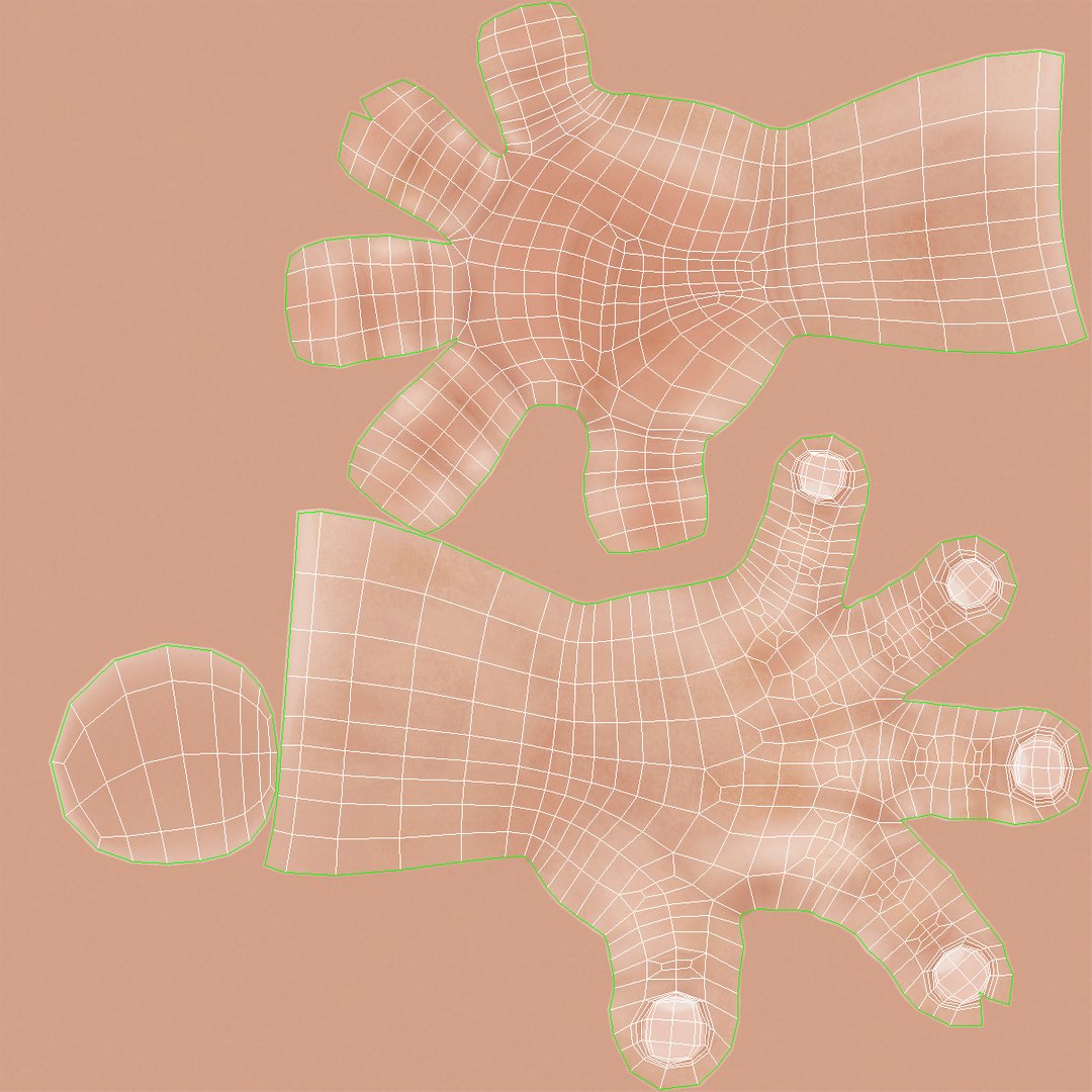 cartoon hand 3d model