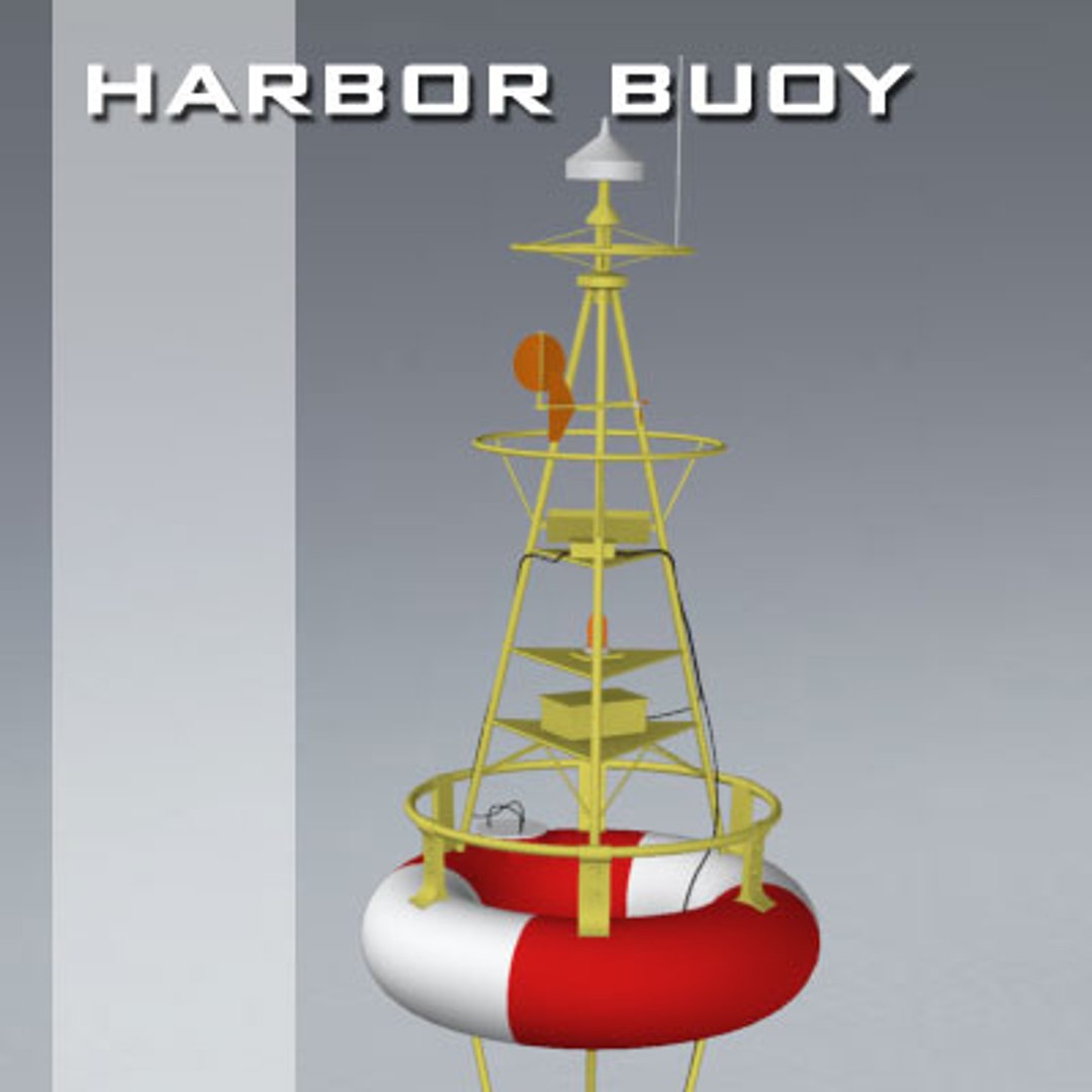 sea beach buoy baywatch life 3d model