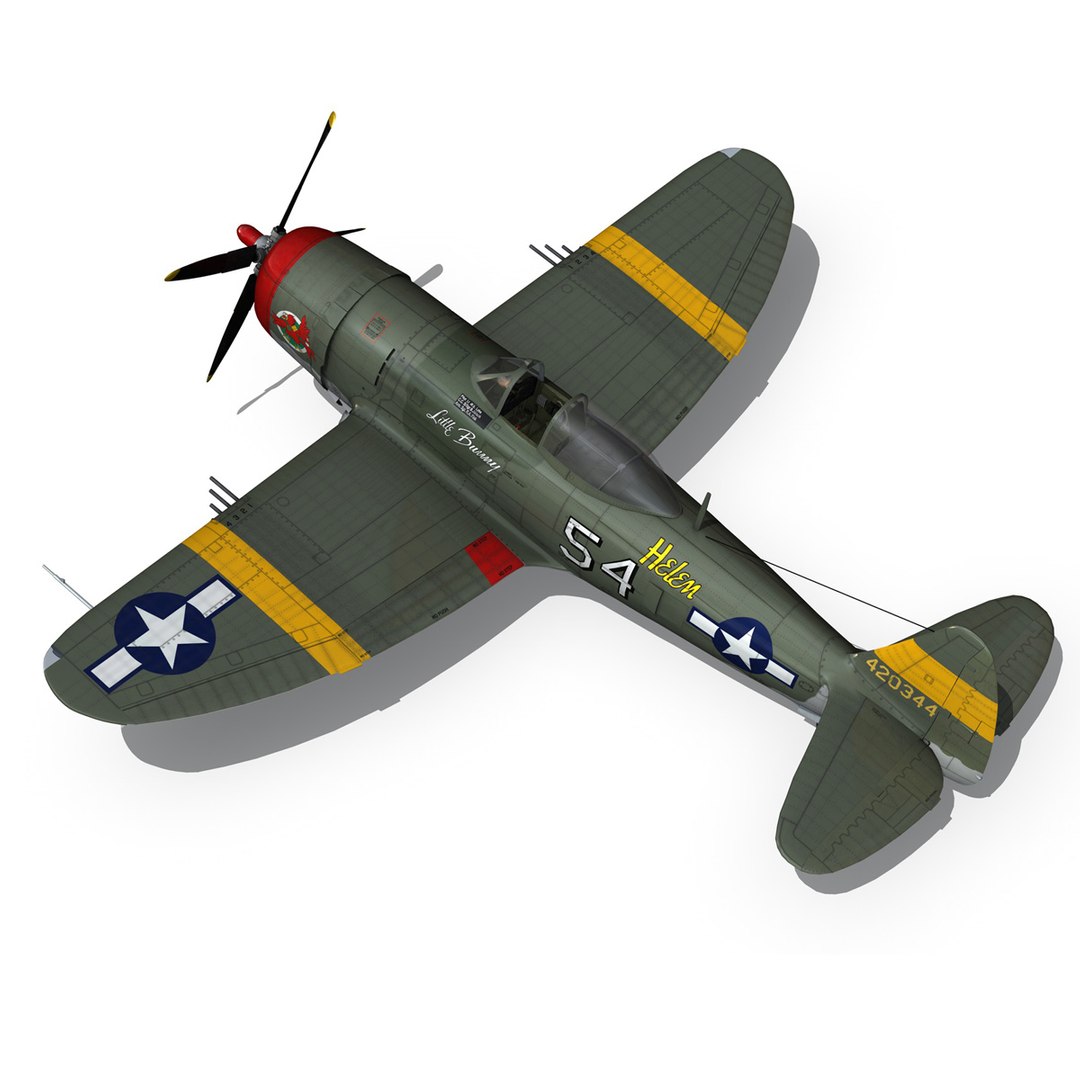 Republic P-47 Thunderbolt - 3d C4d