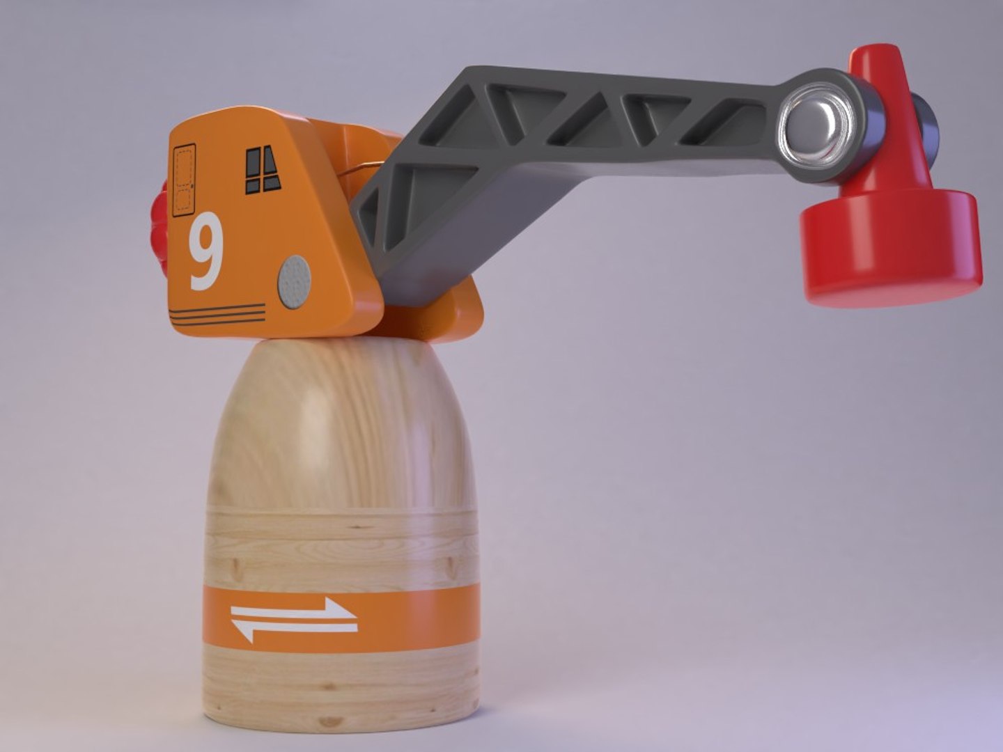 3D Cute Toy Crane - TurboSquid 1542634