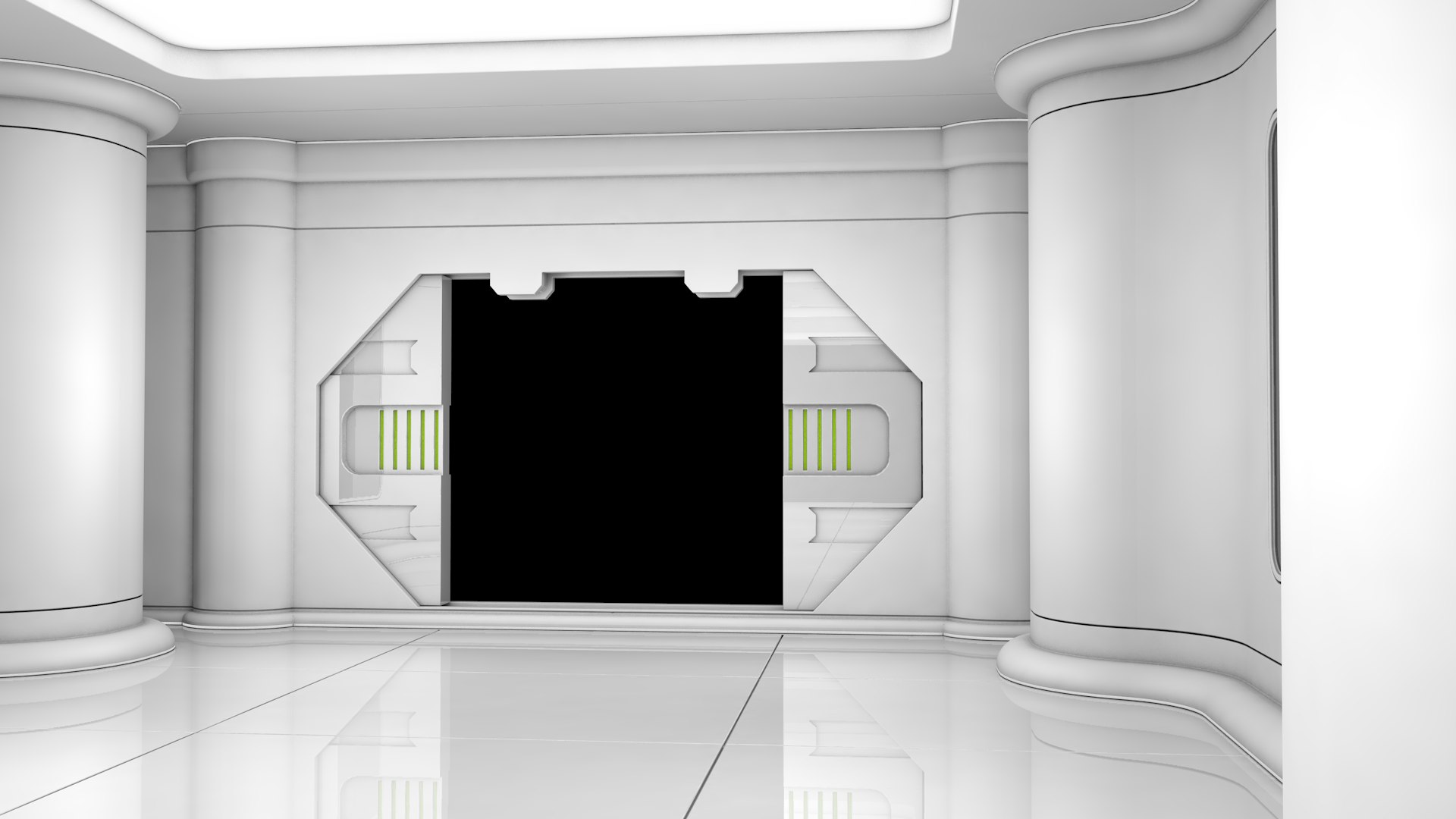 3D Sci Fi Corridor Model - TurboSquid 2360958