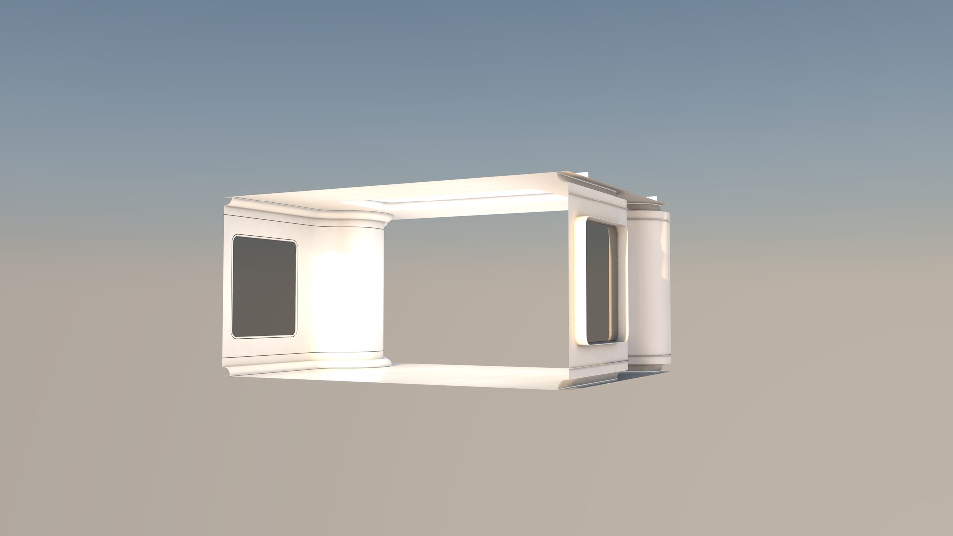 3D Sci Fi Corridor Model - TurboSquid 2360958