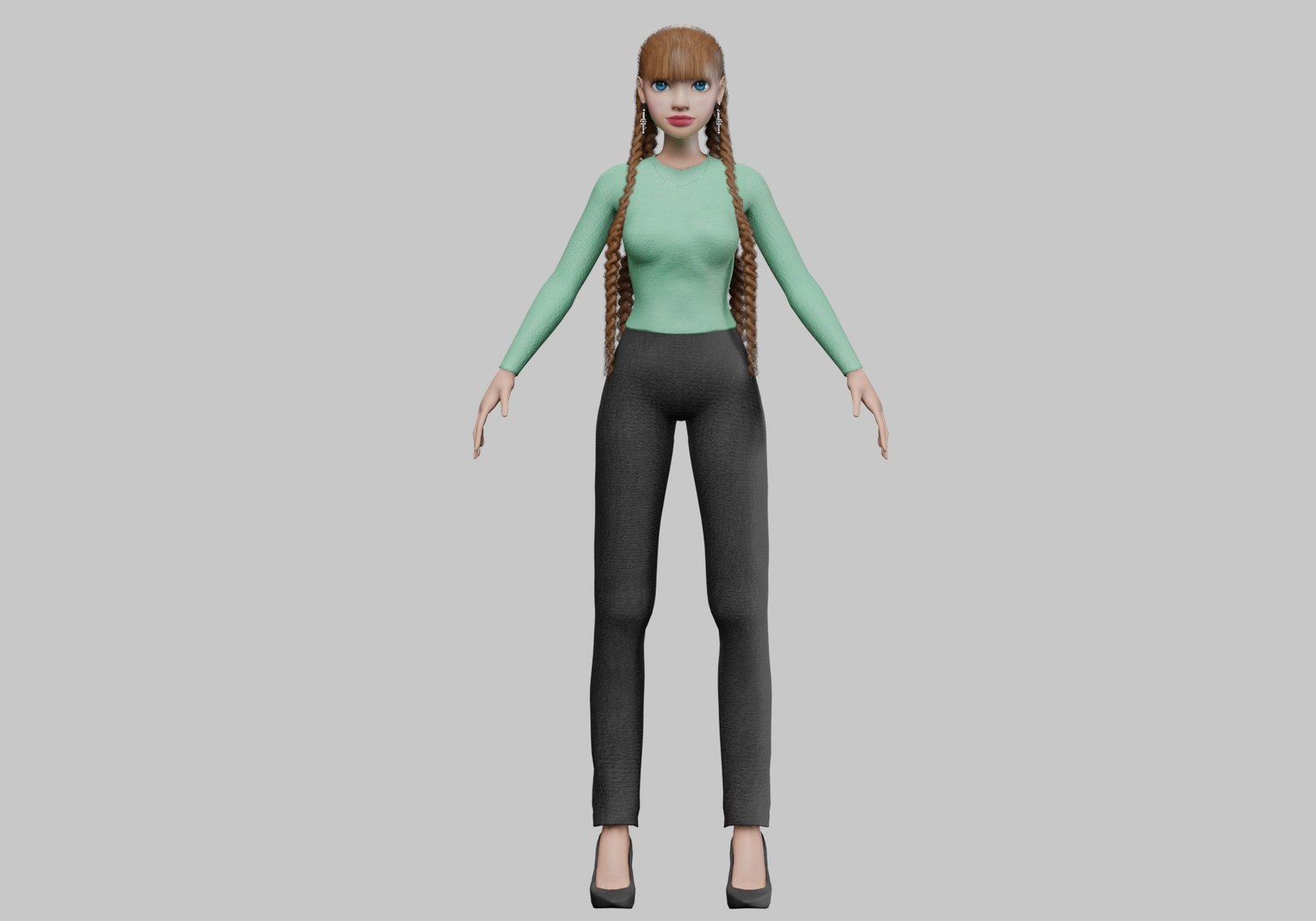 Pretty Beautiful Girl V43921 Model - TurboSquid 2264635