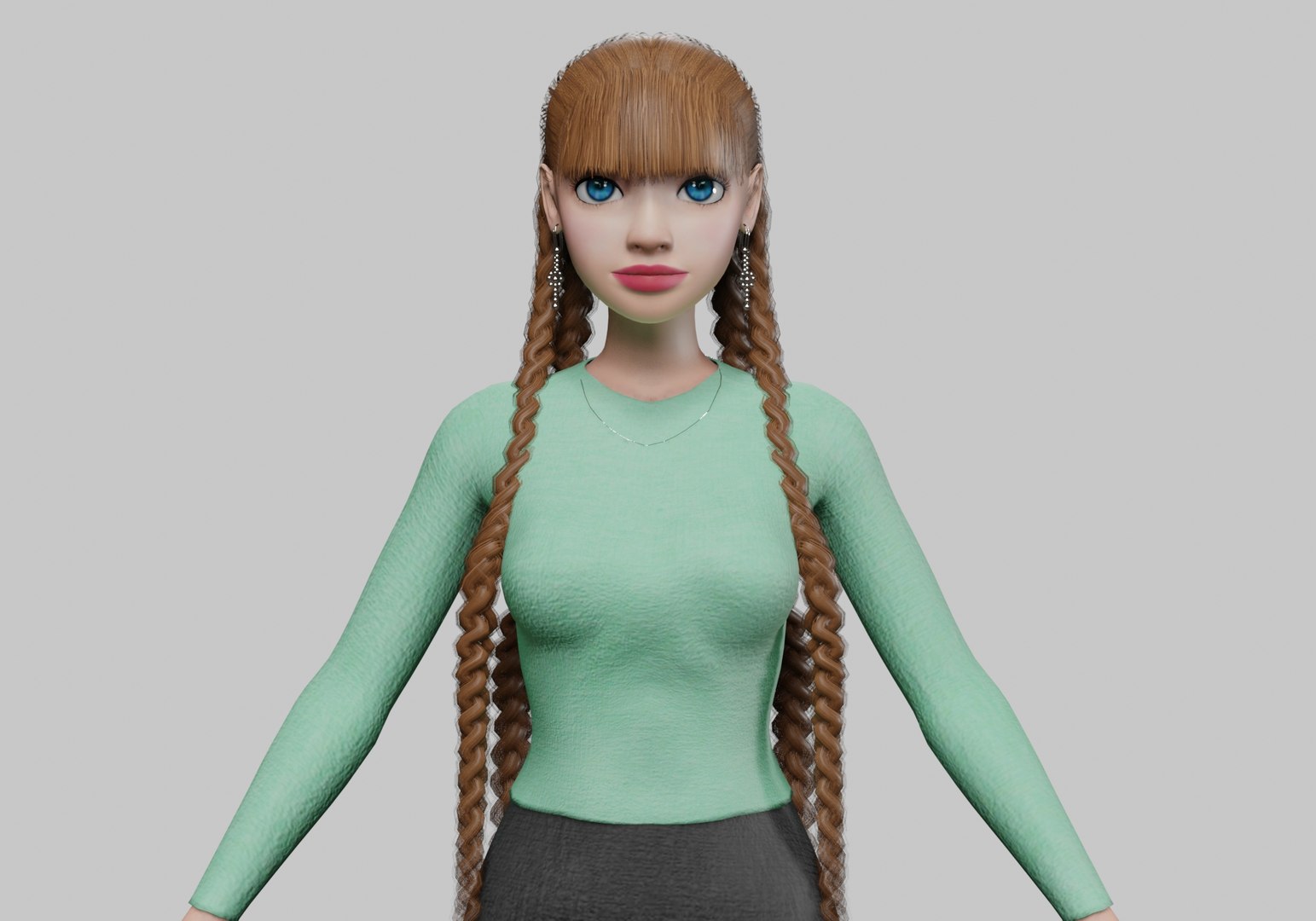 Pretty Beautiful Girl V43921 Model - TurboSquid 2264635