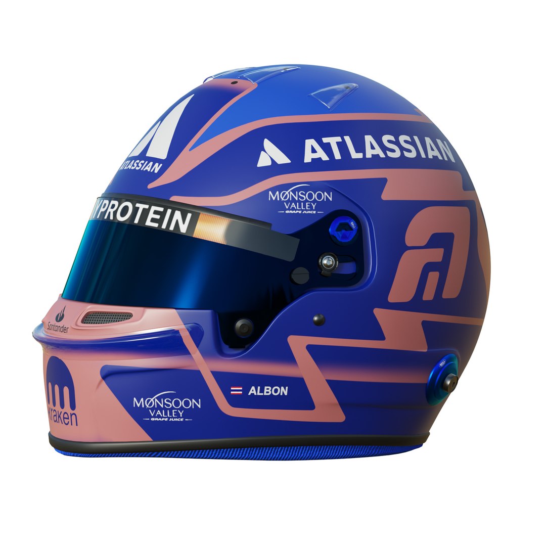 F1 Alex Albon Helmet 2025 3D - TurboSquid 2370181