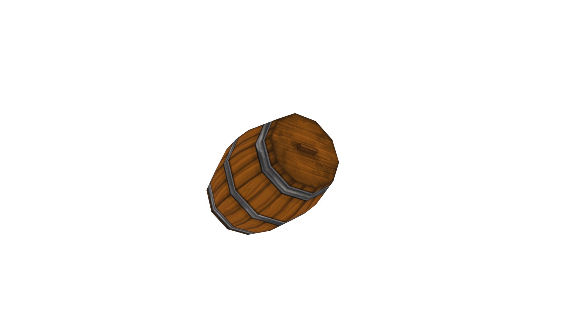 3d Barrel Games Ready Model