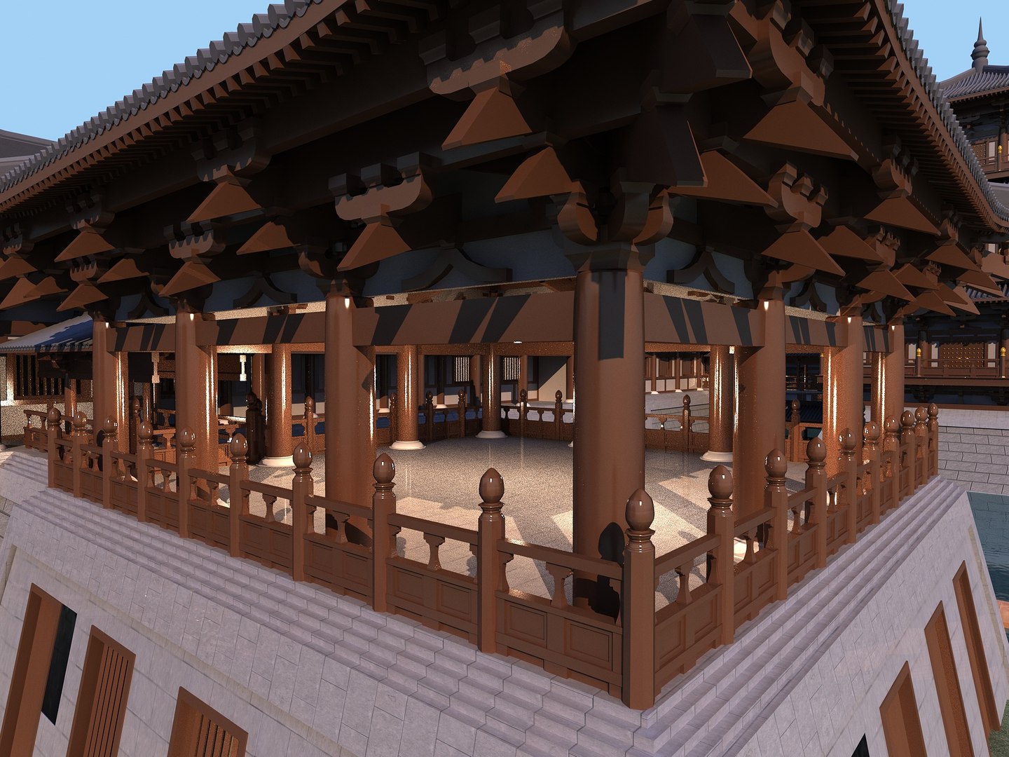 3D Chinese Ancient City 4 Model - TurboSquid 2057349