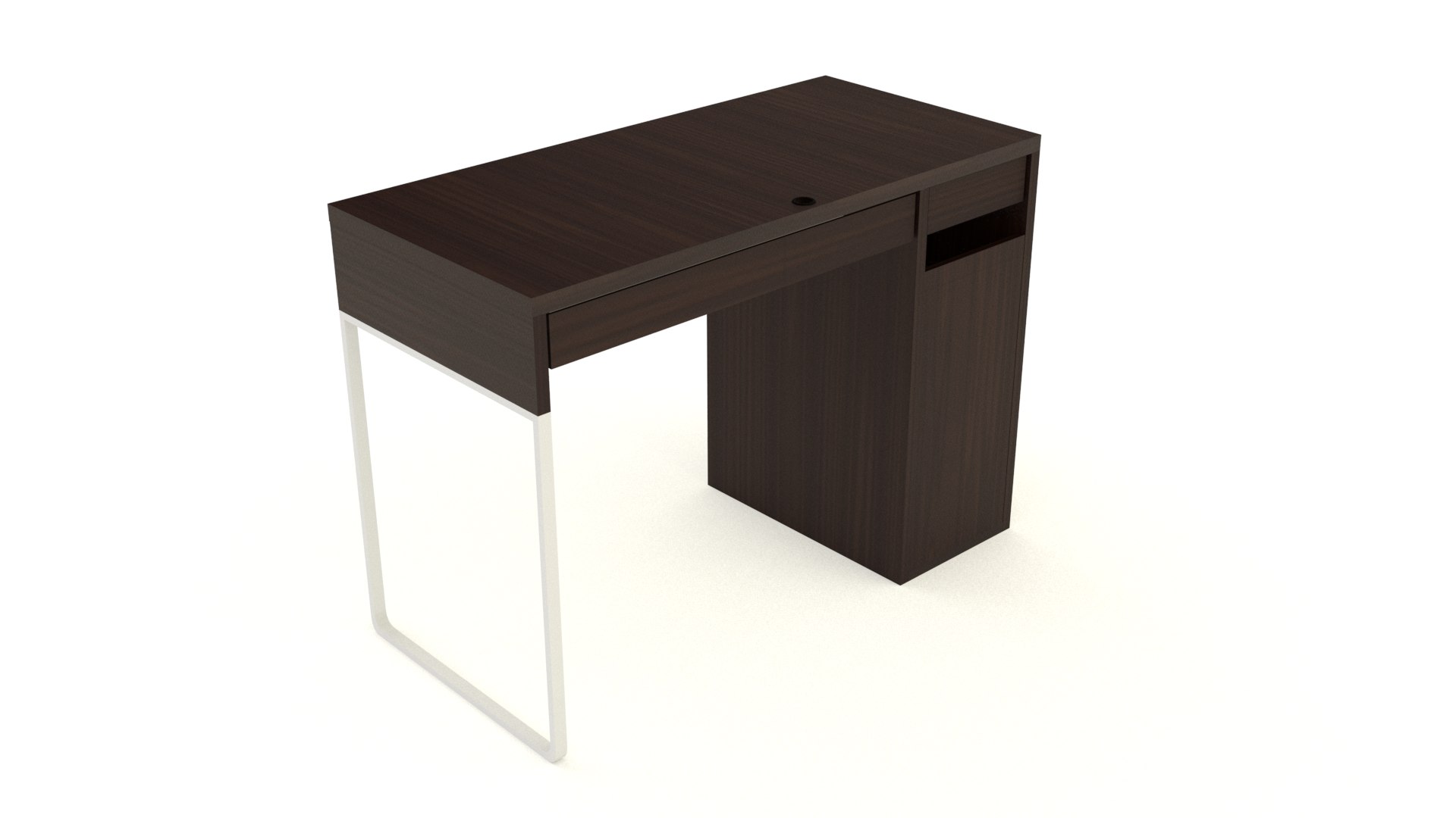 Small Computer Desk 3D Model - TurboSquid 1545234