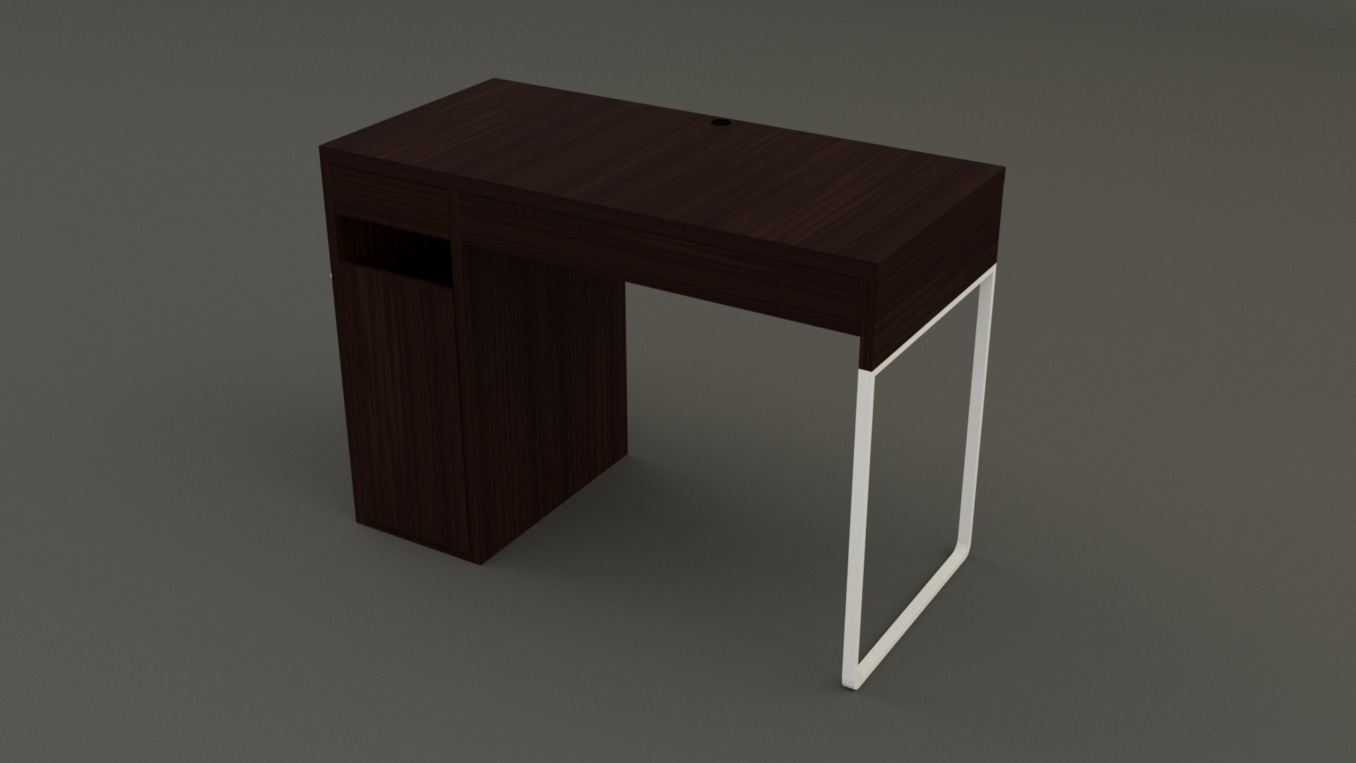 Small Computer Desk 3D Model - TurboSquid 1545234