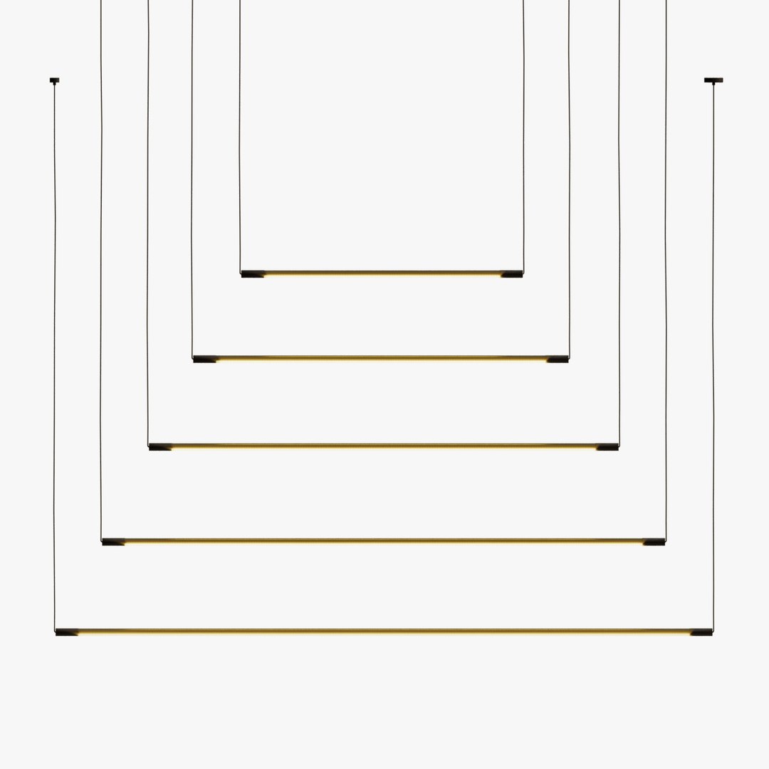 3D model lines designer chandelier - TurboSquid 1991113