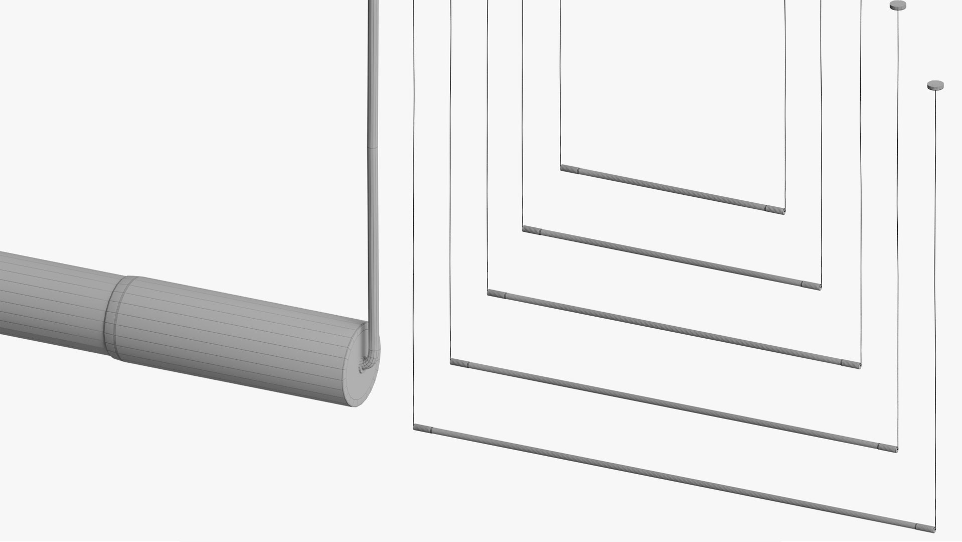 3D model lines designer chandelier - TurboSquid 1991113