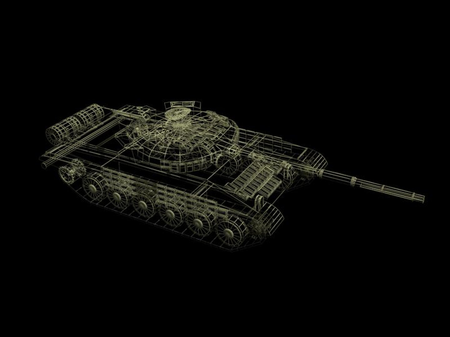 T-72 Battle Tank 3d Model