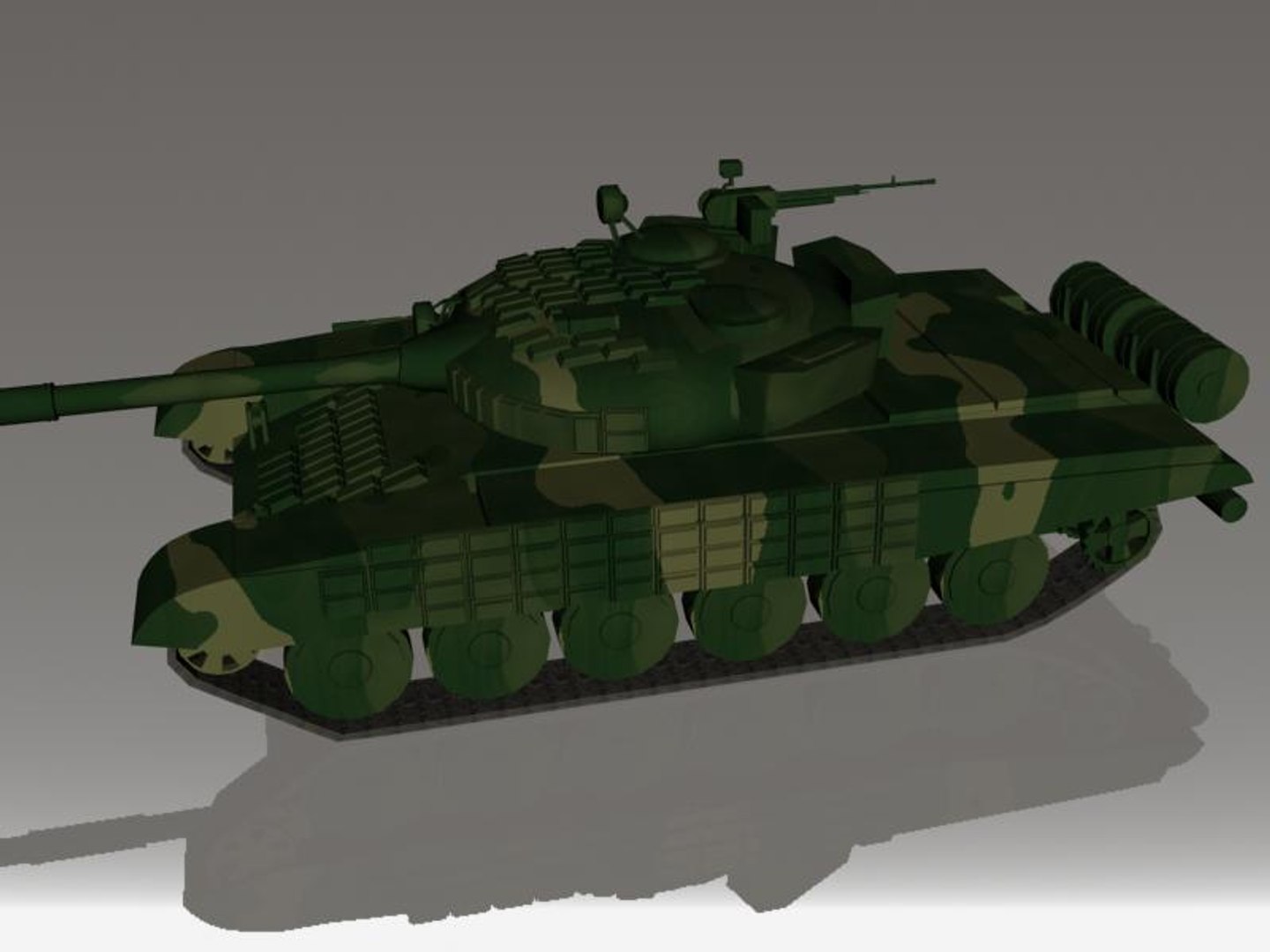 T-72 Battle Tank 3d Model