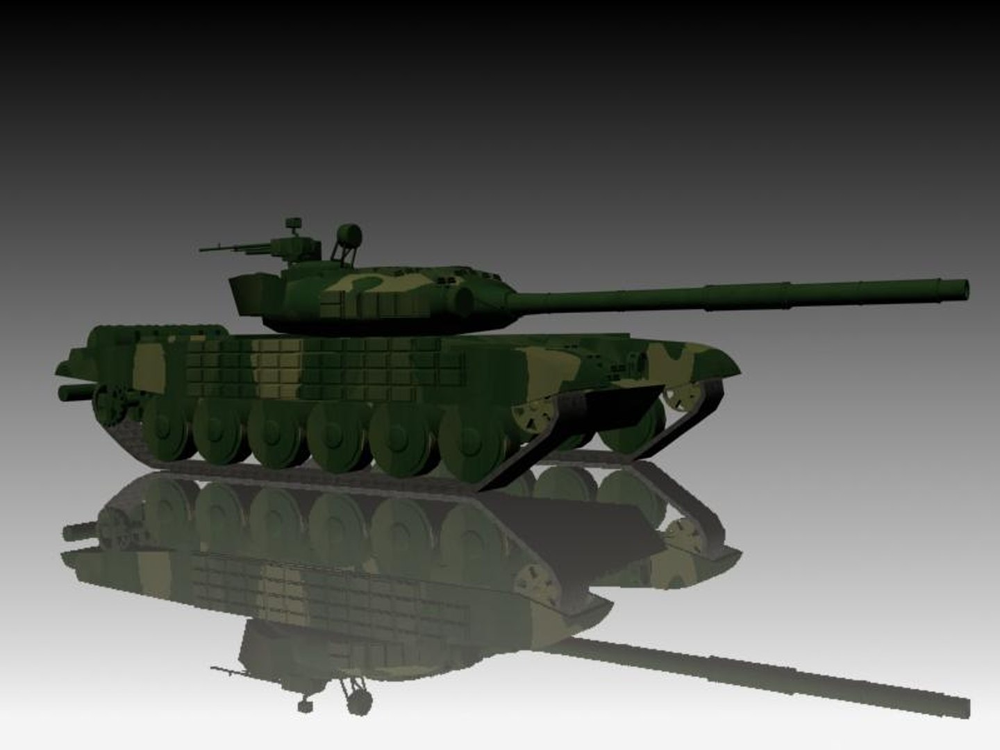T-72 Battle Tank 3d Model